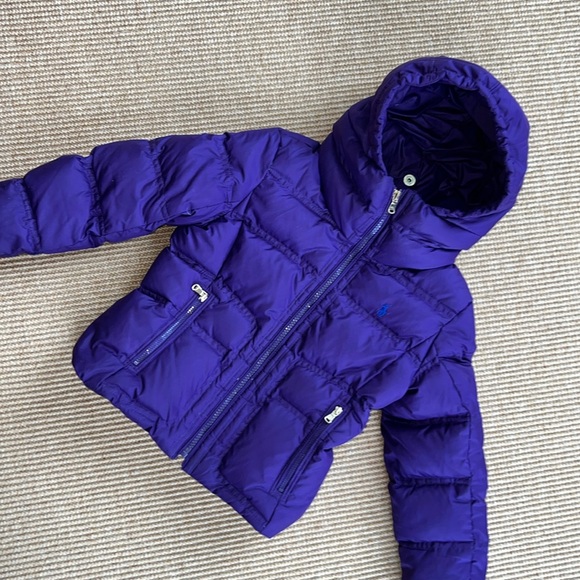 Ralph Lauren | Jackets & Coats | Girls Ralph Lauren Purple Down Puffer ...